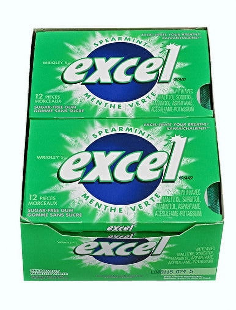 Wm Wrigley Jr Excel Gum, 12 ea - Walmart.com