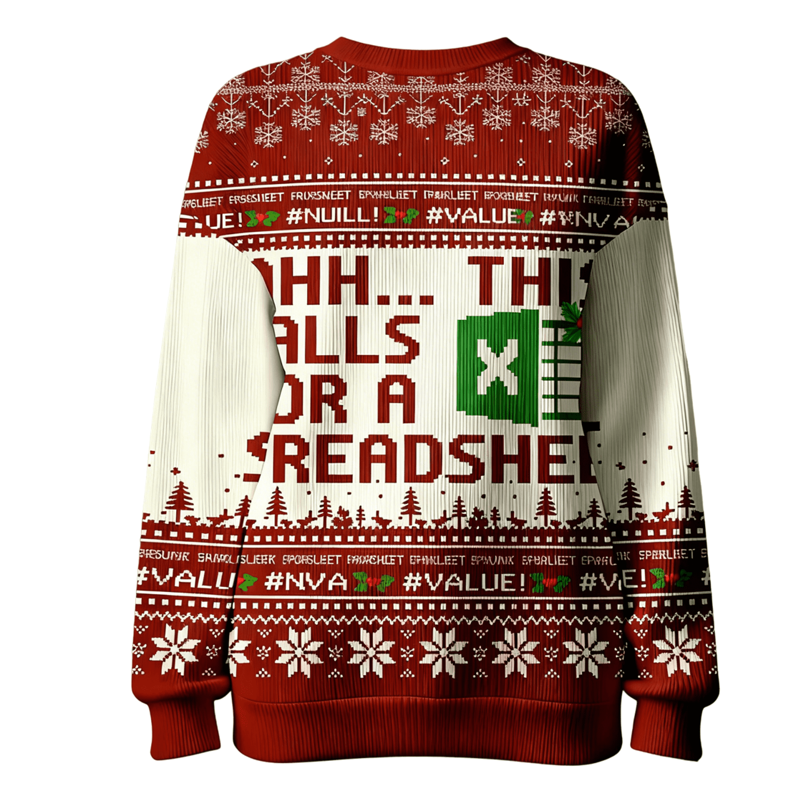 Excel Ugly Christmas Sweater - Relax I Have A Spreadsheet, Coworker ...