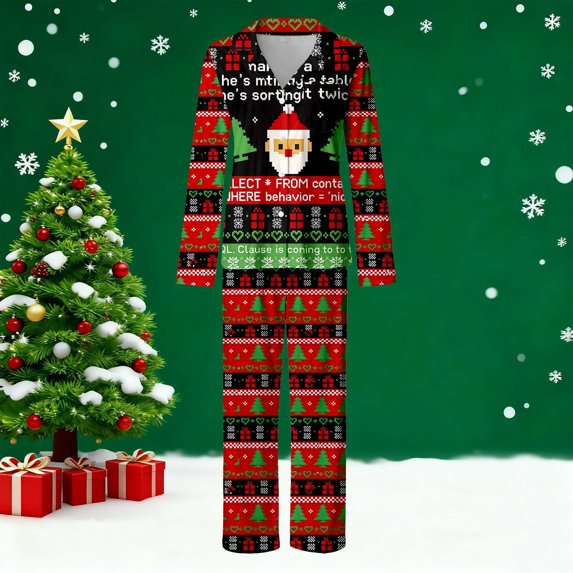 Excel Ugly Christmas Women's Winter Casual Home Pajama Set for Women ...