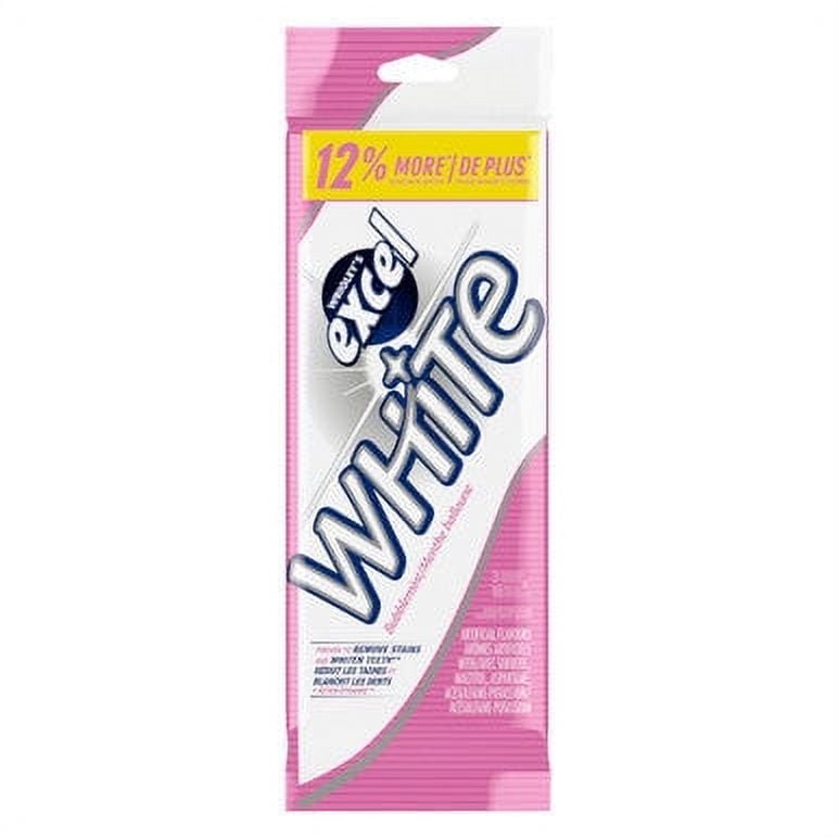 Excel White Chewing Gum White Bubblemint, 3 x 18 pieces, 54 pieces ...