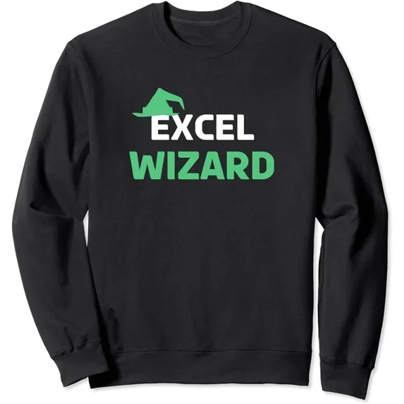 Excel Wizard Spreadsheet Excel Gifts Unisex Crewneck Sweatshirt ...