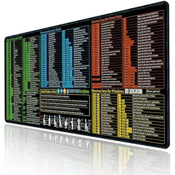 Excel/Word/Power Point/Windows Mouse pad,Non-Slip&Waterproof Large ...