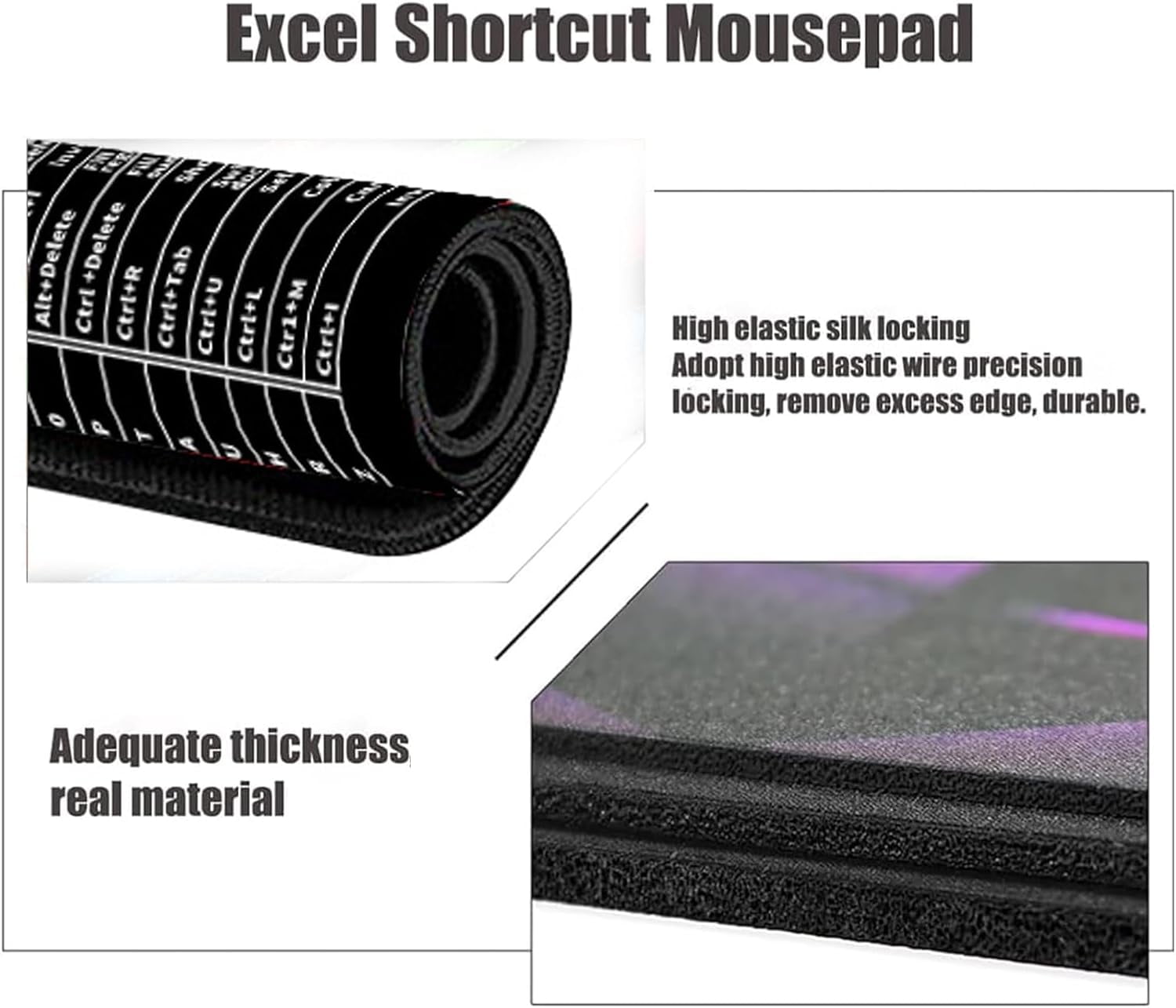 Excel/Word/Ppt/Office/Windows Shortcut Key Mouse Pad, Excel Cheat Sheet ...