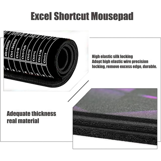 Excel/Word/Ppt/Office/Windows Shortcut Key Mouse Pad, Excel Cheat Sheet ...