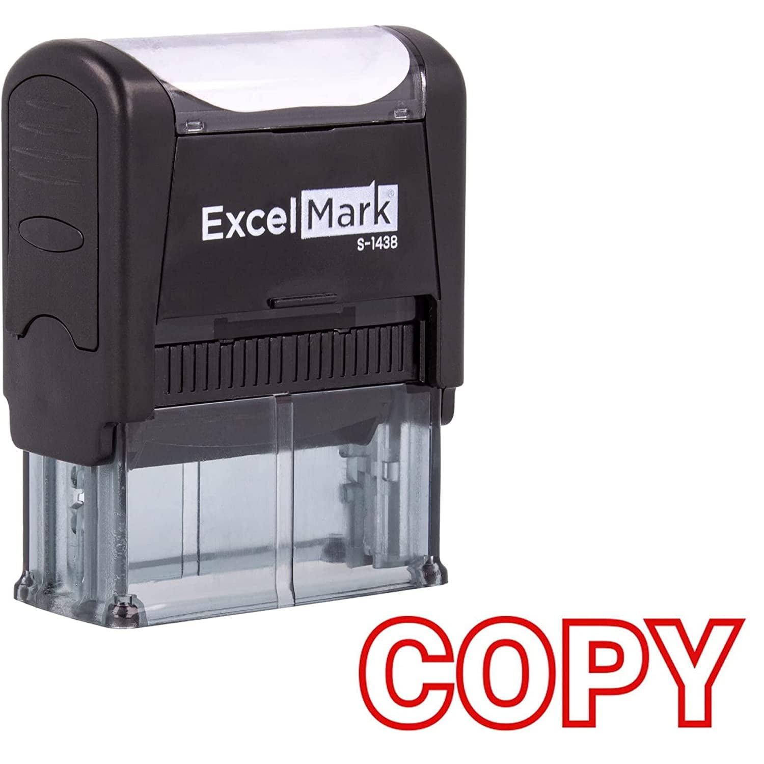 ExcelMark A1539 COPY Self-Inking Stamp - Red Ink - Walmart.com