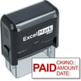 ExcelMark Office Business Self-Inking Paid Stamp A1848, Check No ...