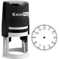ExcelMark Round Teacher Stamp - Clock - Black Ink (A43) - Walmart.com