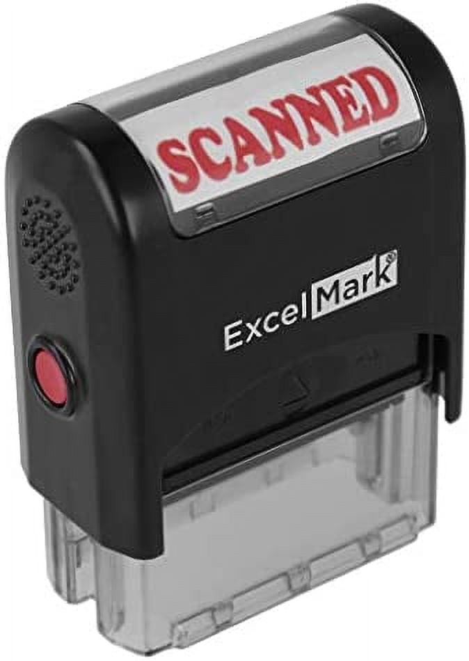 ExcelMark Scanned Stamp - Self Ink - Red Ink - Features The ExcelMark ...