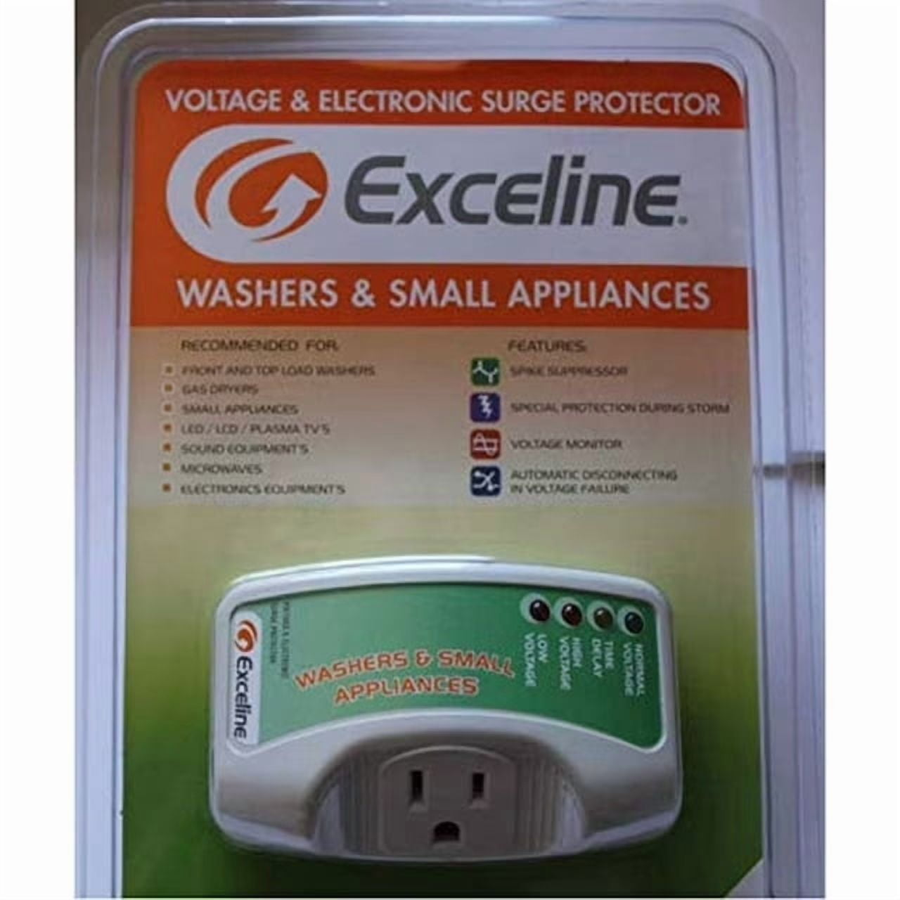 Exceline Electronic Power Surge Protector for Washers and Small ...