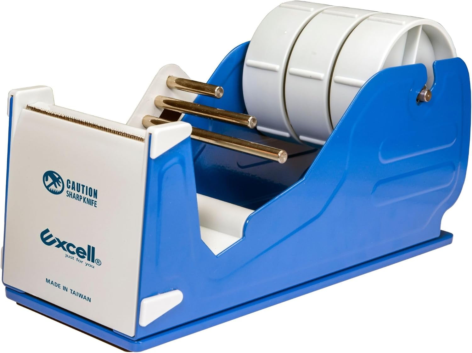 Excell Deluxe Triple Extra Wide Multi-Roll Desktop Tape Dispenser with ...