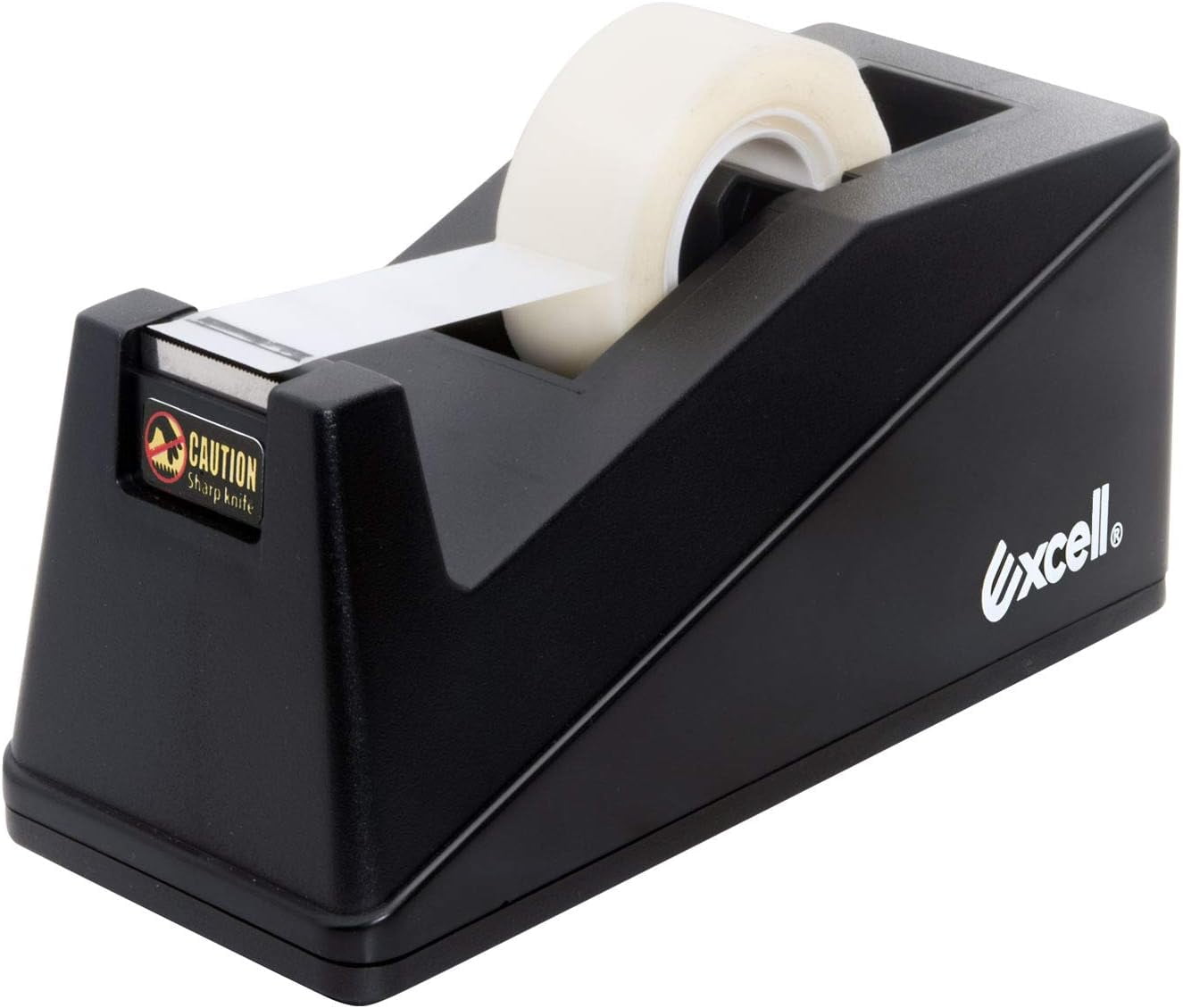 Excell Desk Tape Dispenser (1" core) with Non-Skid Base, Desktop Tape ...