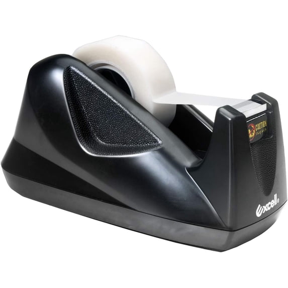 Excell Desk Tape Dispenser (1" core) with Non-Skid Base, Desktop Tape ...
