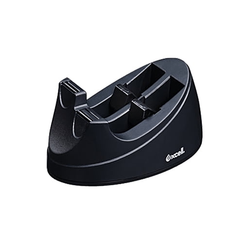 Excell EX-133BK Twin-Side Desk Tape Dispenser: For two tapes up to 3/4 ...