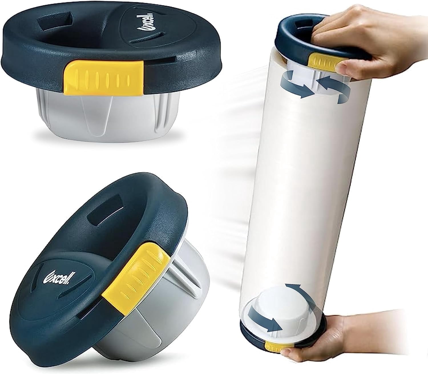 Excell Hand Saver Stretch Film Dispenser with a Brake for 3" Core Film ...