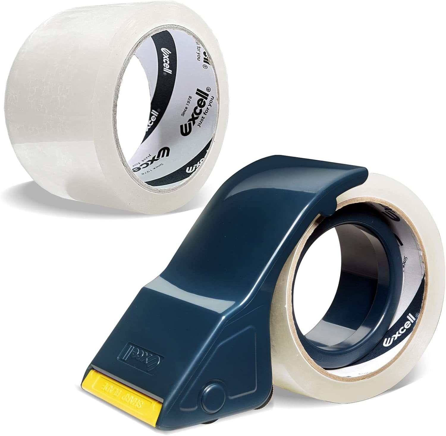 Excell Lightweight Packaging Tape Dispenser, 2 Inch Wide Hand-held Tape ...