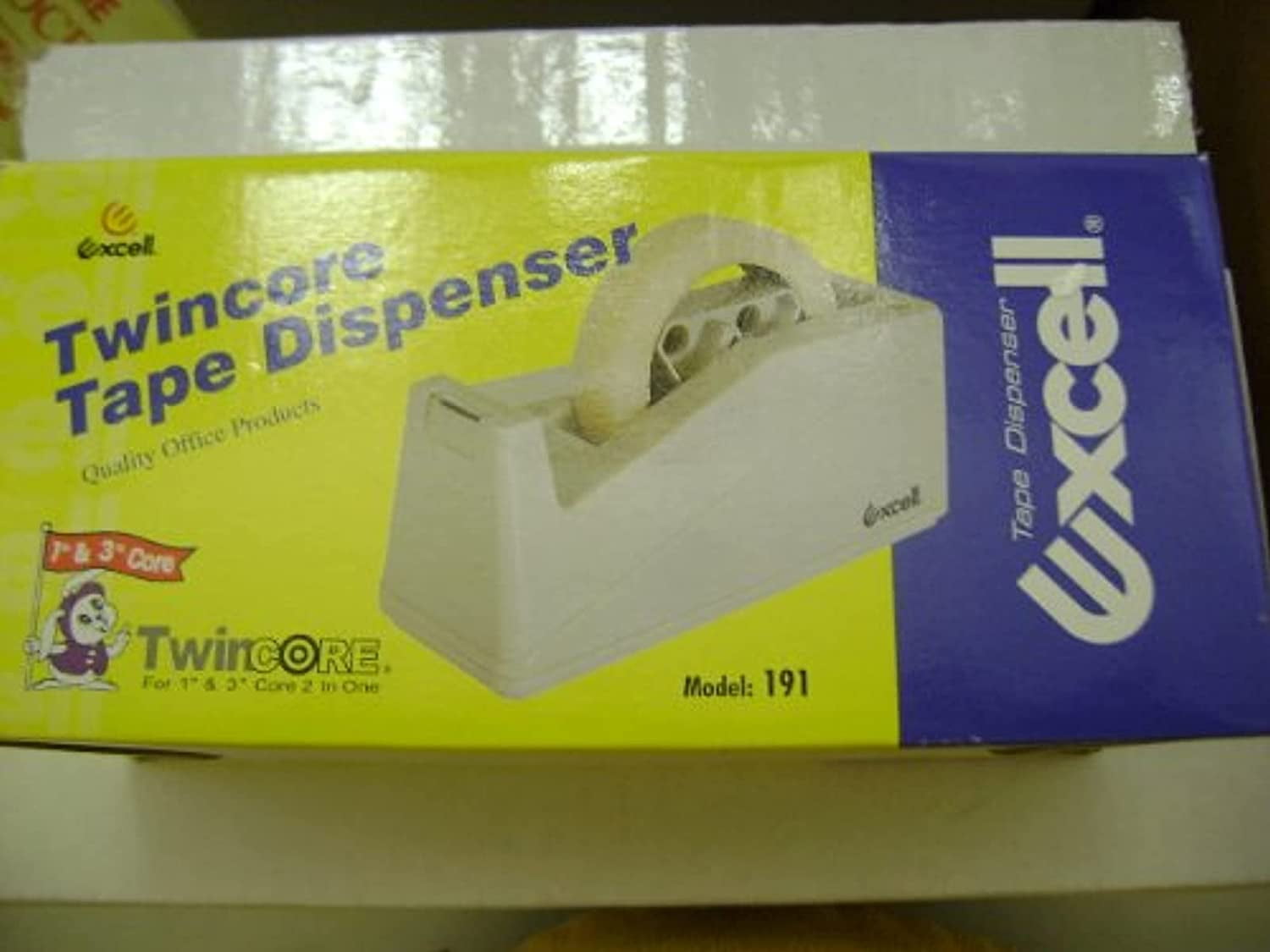 Excell Twincore Tape Dispenser 1 Inch and 3 Inch Core - Walmart.com