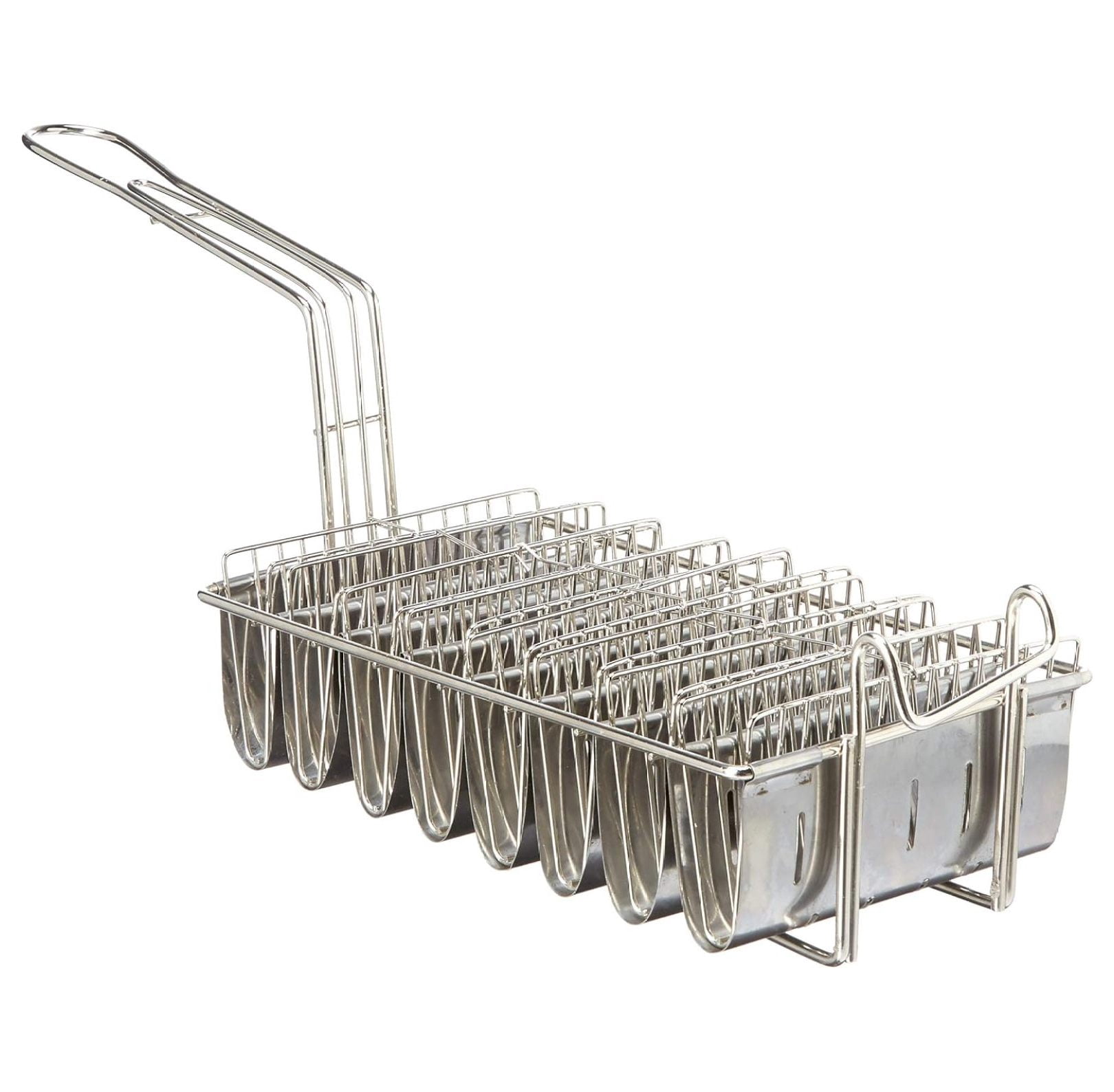 Excellanté 8 Mould Taco Basket Plated Taco Shell Basket - Walmart.com