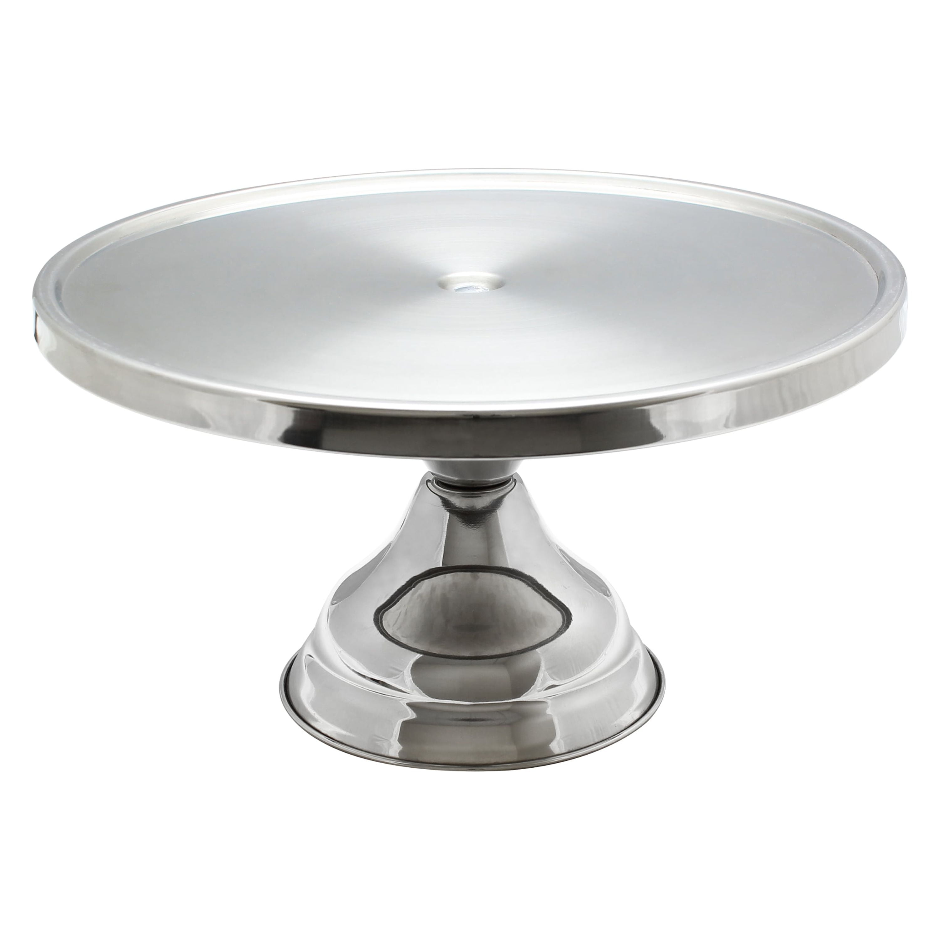 Excellante 13 1/4" stainless steel cake stand, comes in each - Walmart.com