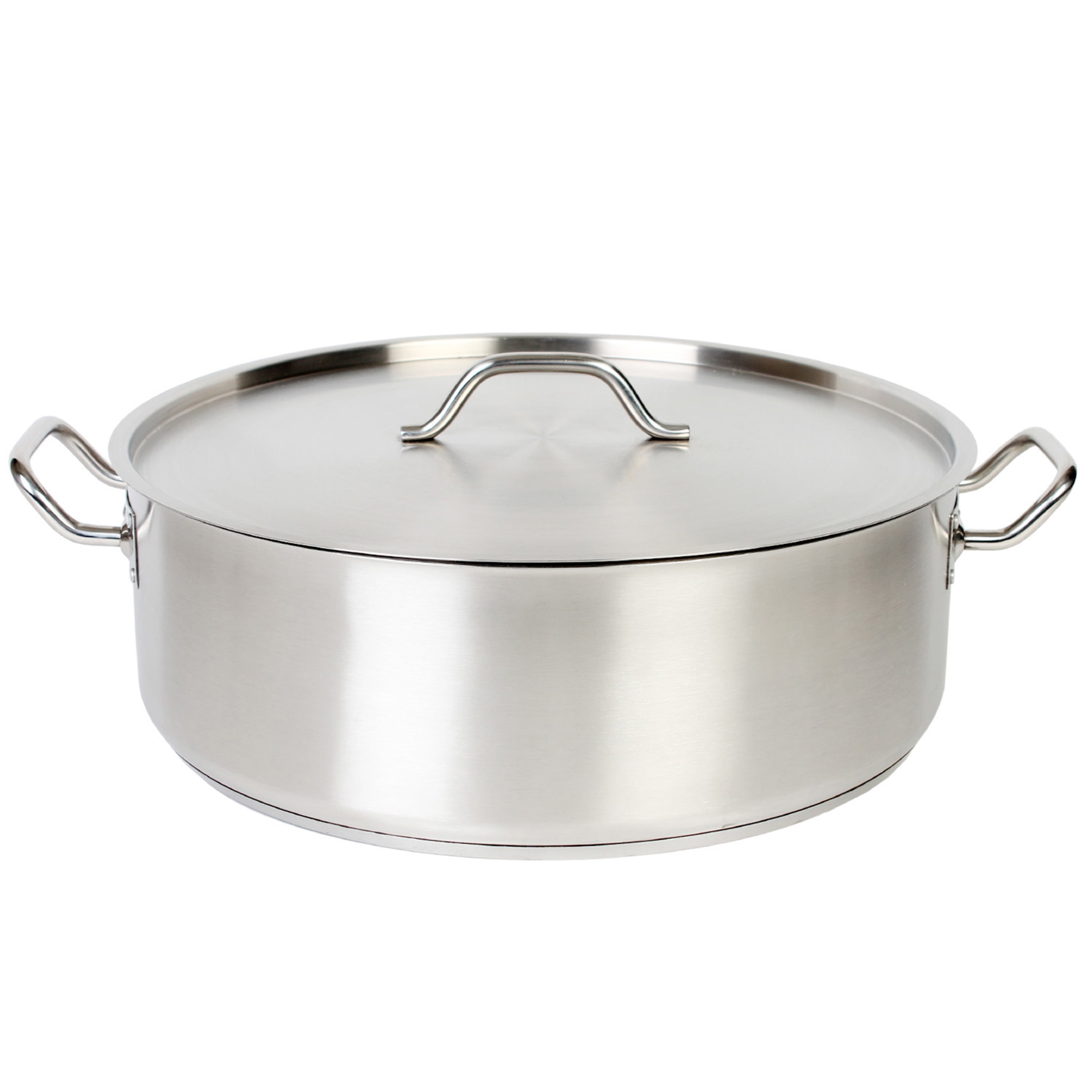 Excellante 25 quart 18/8 stainless steel brazier, comes in each ...