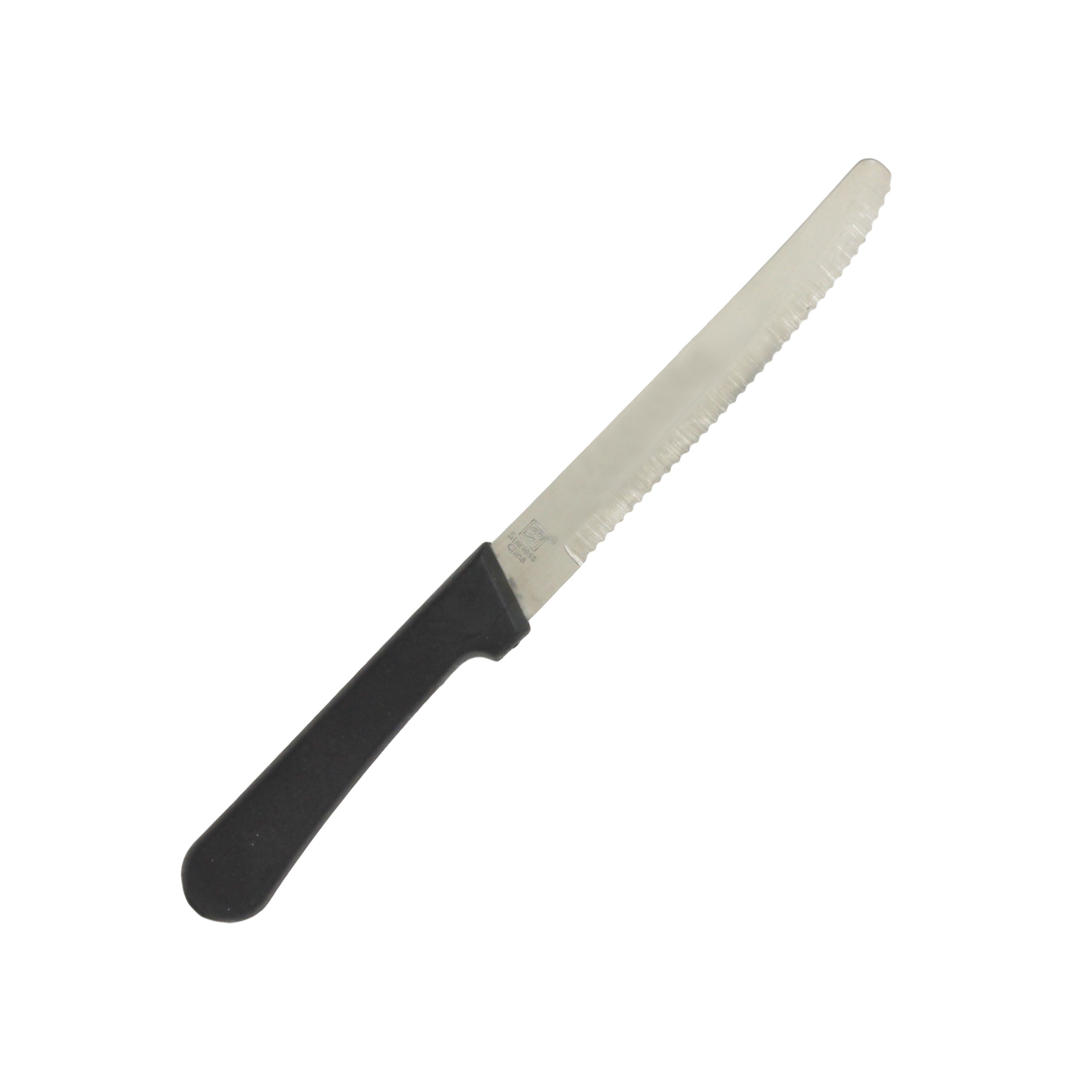 Excellante 5" blade round tip steak knife/plastic handle, comes in ...