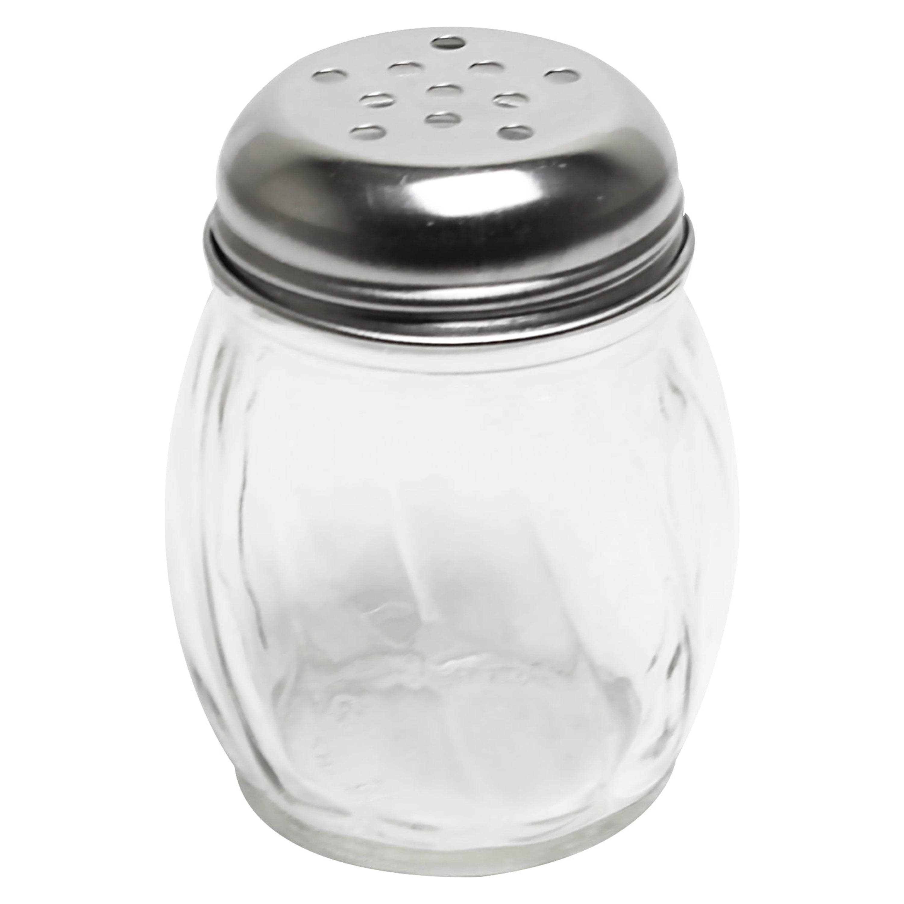Excellante 6 oz stainless steel perforated swirl cheese shaker, comes ...