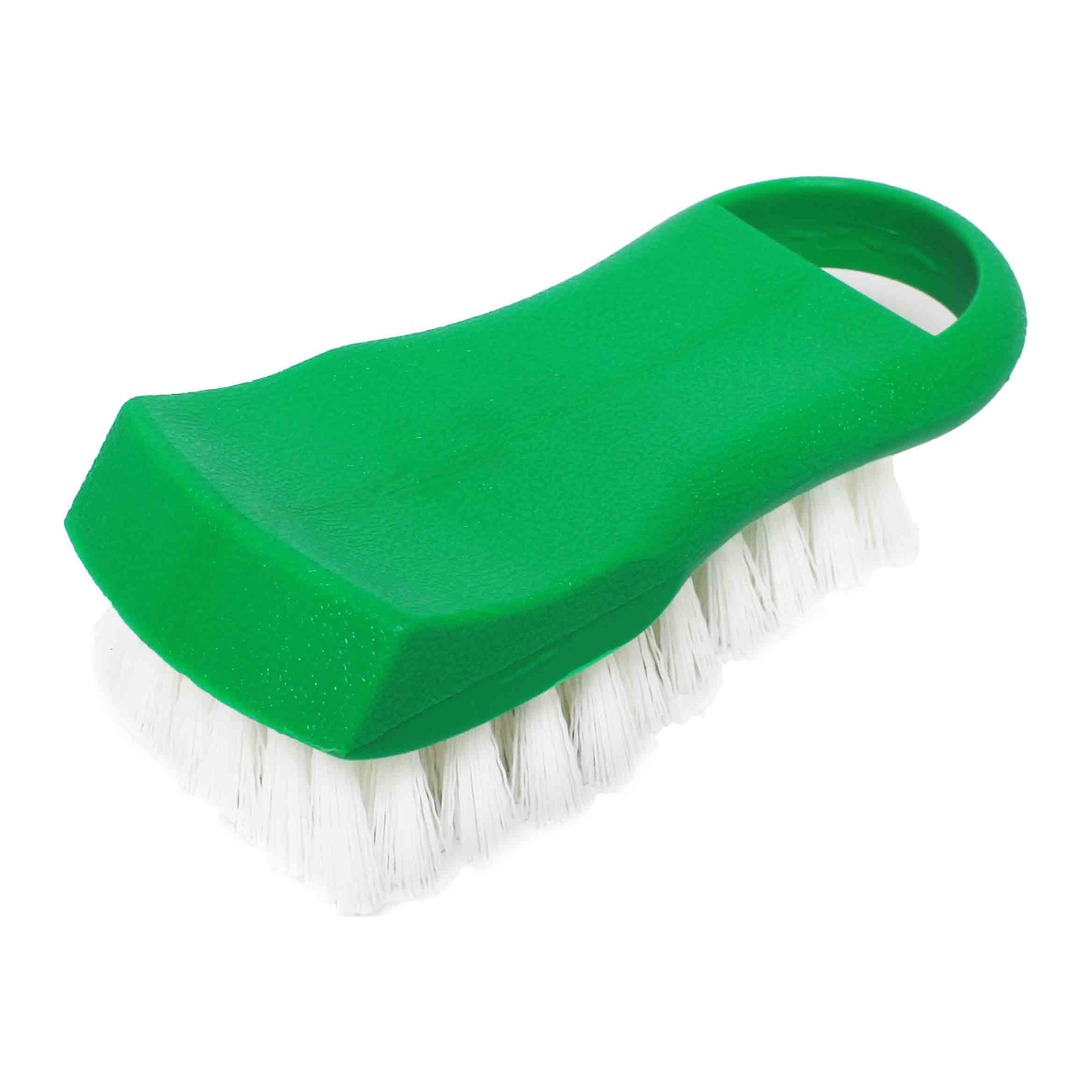Excellante 6" x 2 1/2" x 2" cutting board brush, plastics, green, comes ...