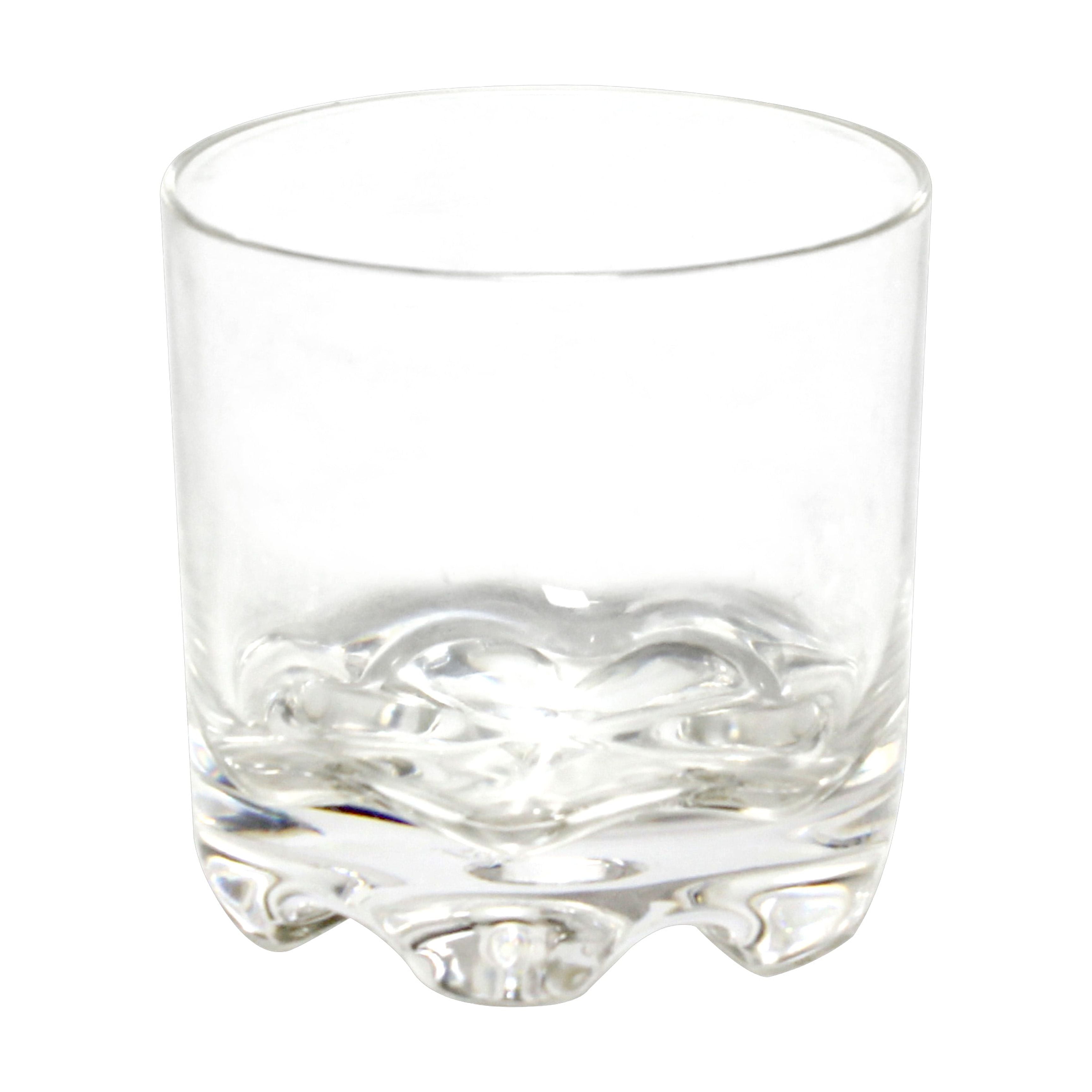 Excellante 8 1/2 oz rock glass, heavy base, stackable, polycarbonate ...