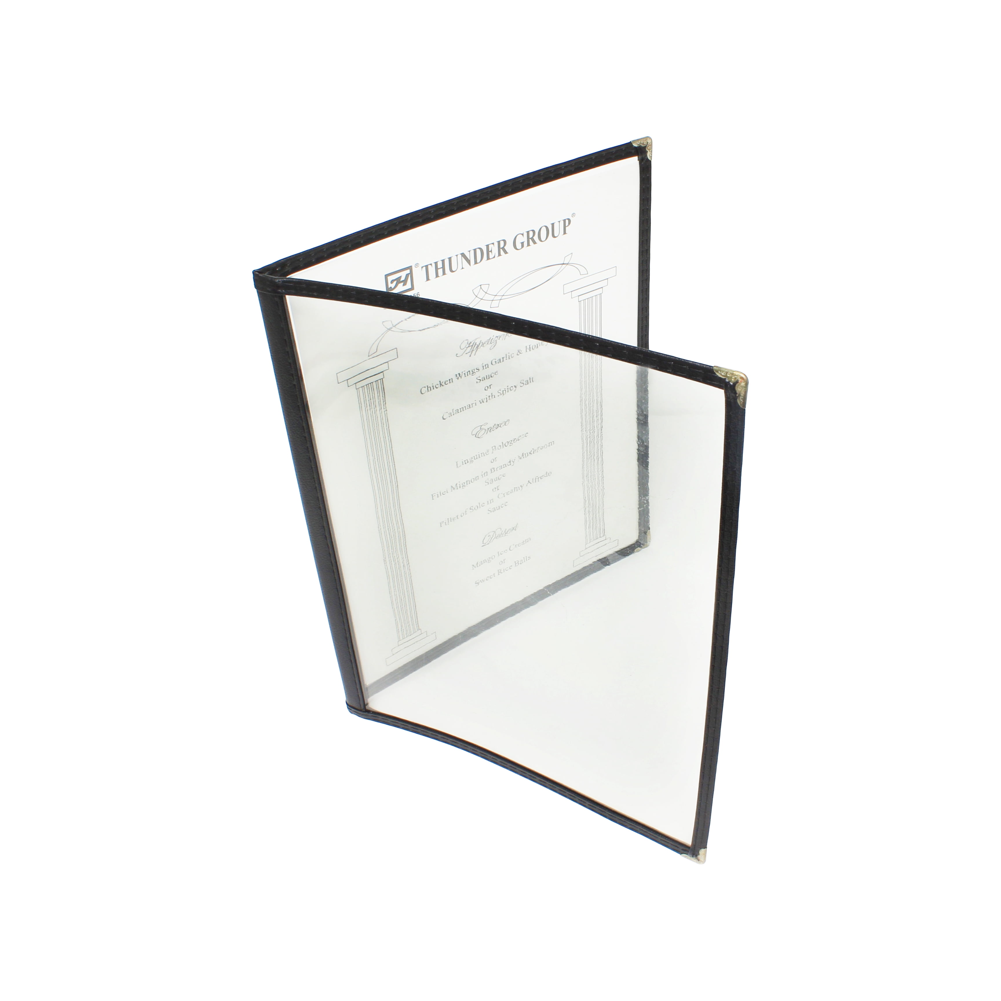 Excellante 8.5" x 11" double fold menu cover, black, comes in each ...