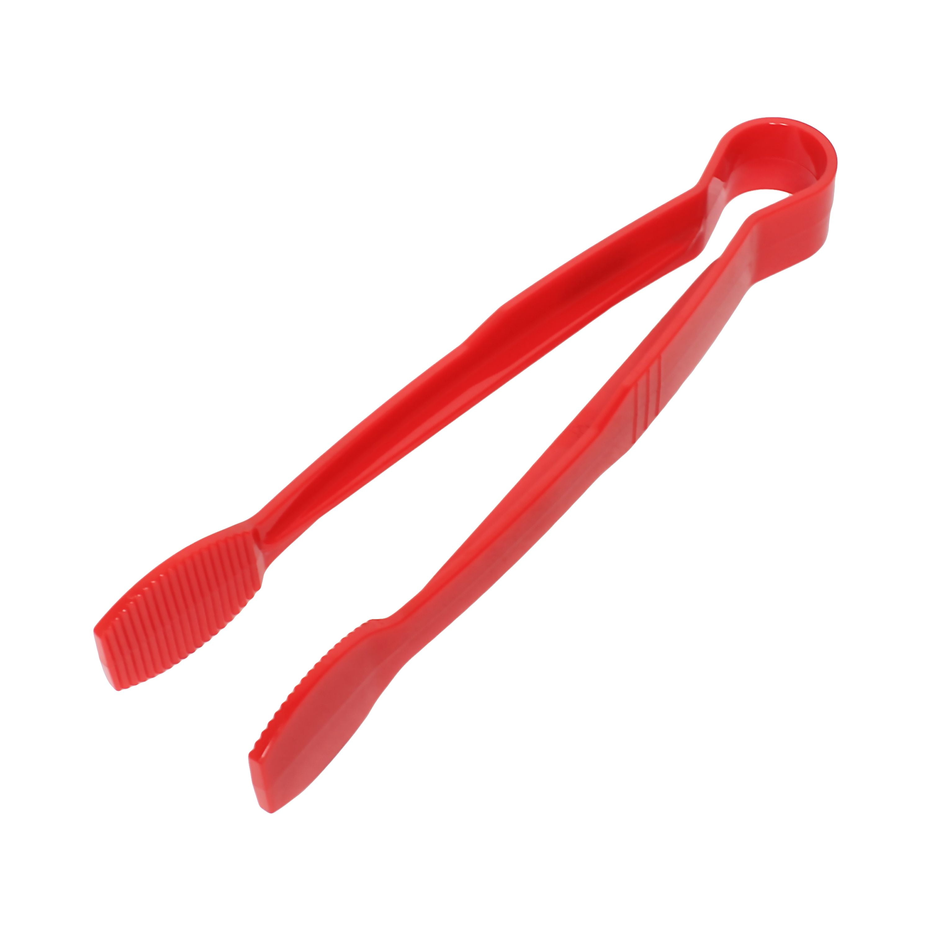 Excellante 9" flat grip tong, polycarbonate, red color, comes in each ...