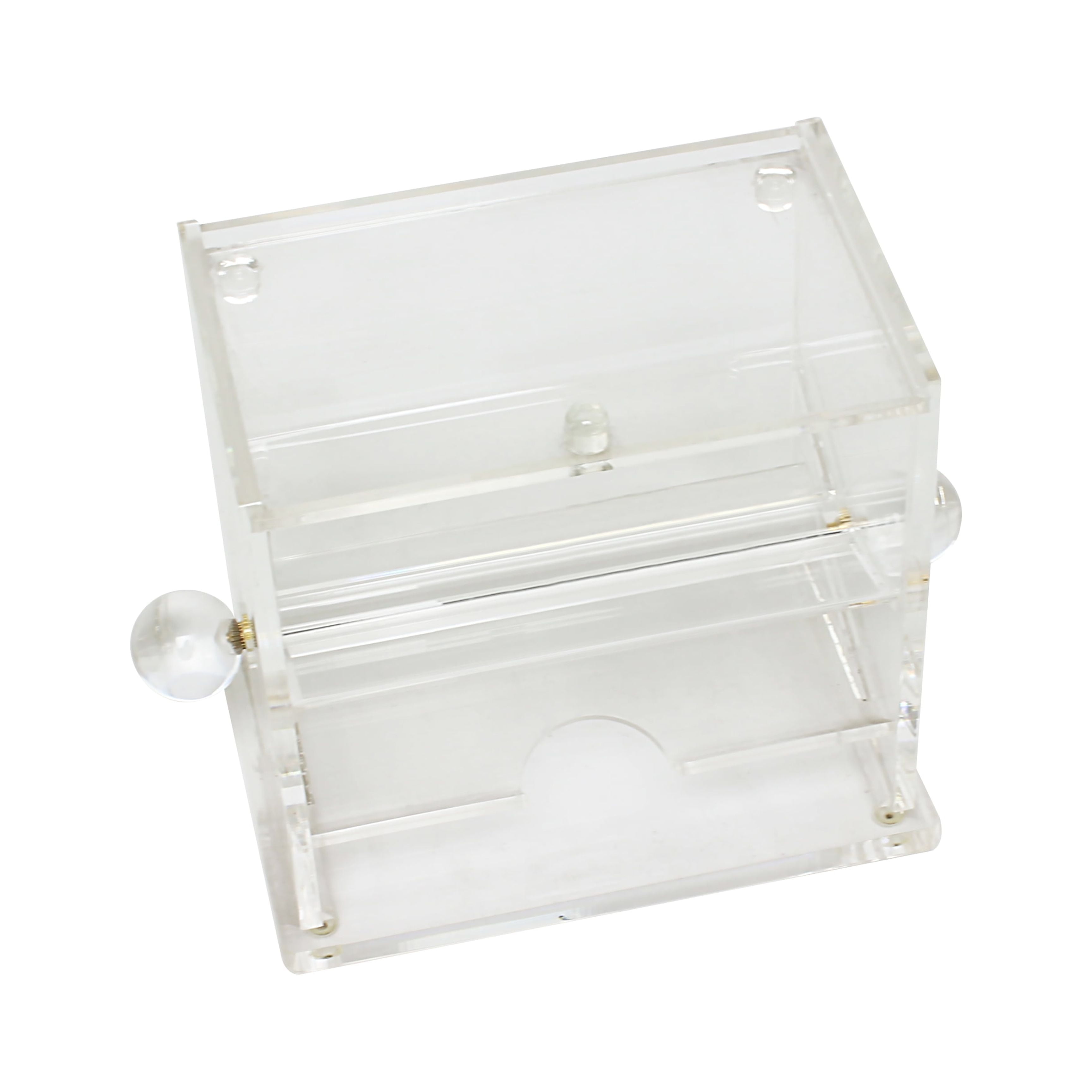 Excellante Acrylic Coffee Stirrer Dispenser, Clear, Compact, for Straws ...
