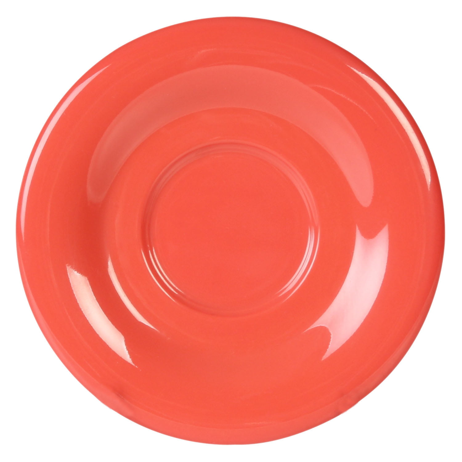 Excellante Color Orange melamine dinnerware collection 5.5" saucer ...