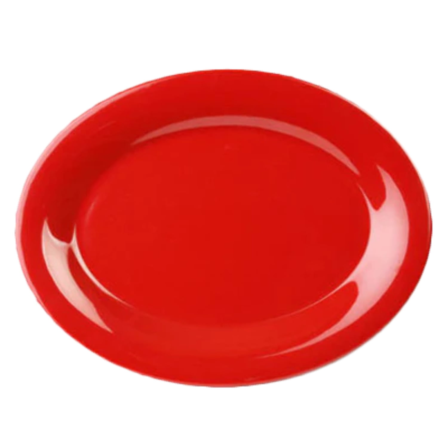 Excellante Color Pure Red Melamine Dinnerware Collection 13 1/2" x 10 1 ...