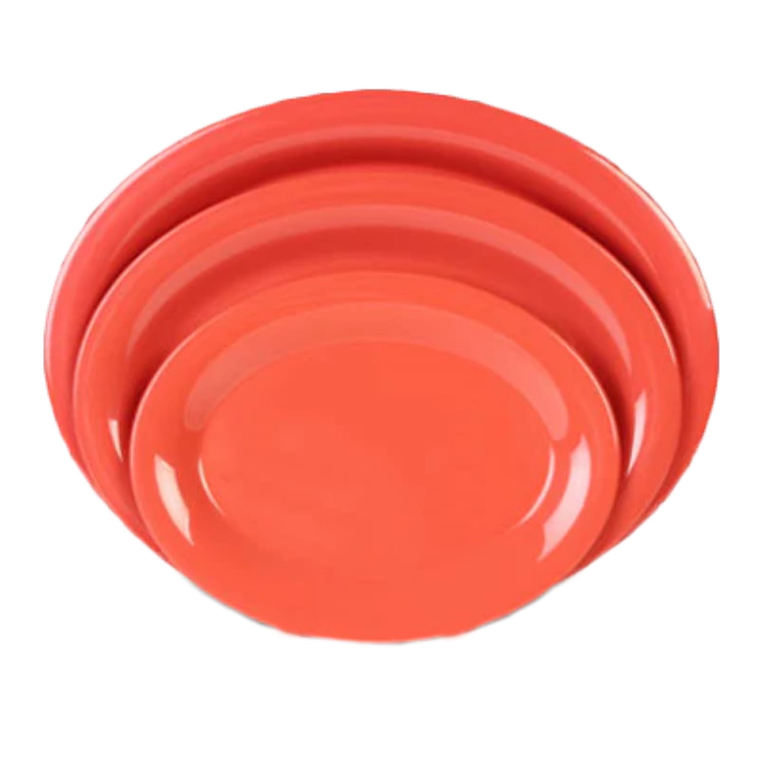 Excellante Color orange melamine dinnerware collection 13 1/2" x 10 1/2 ...