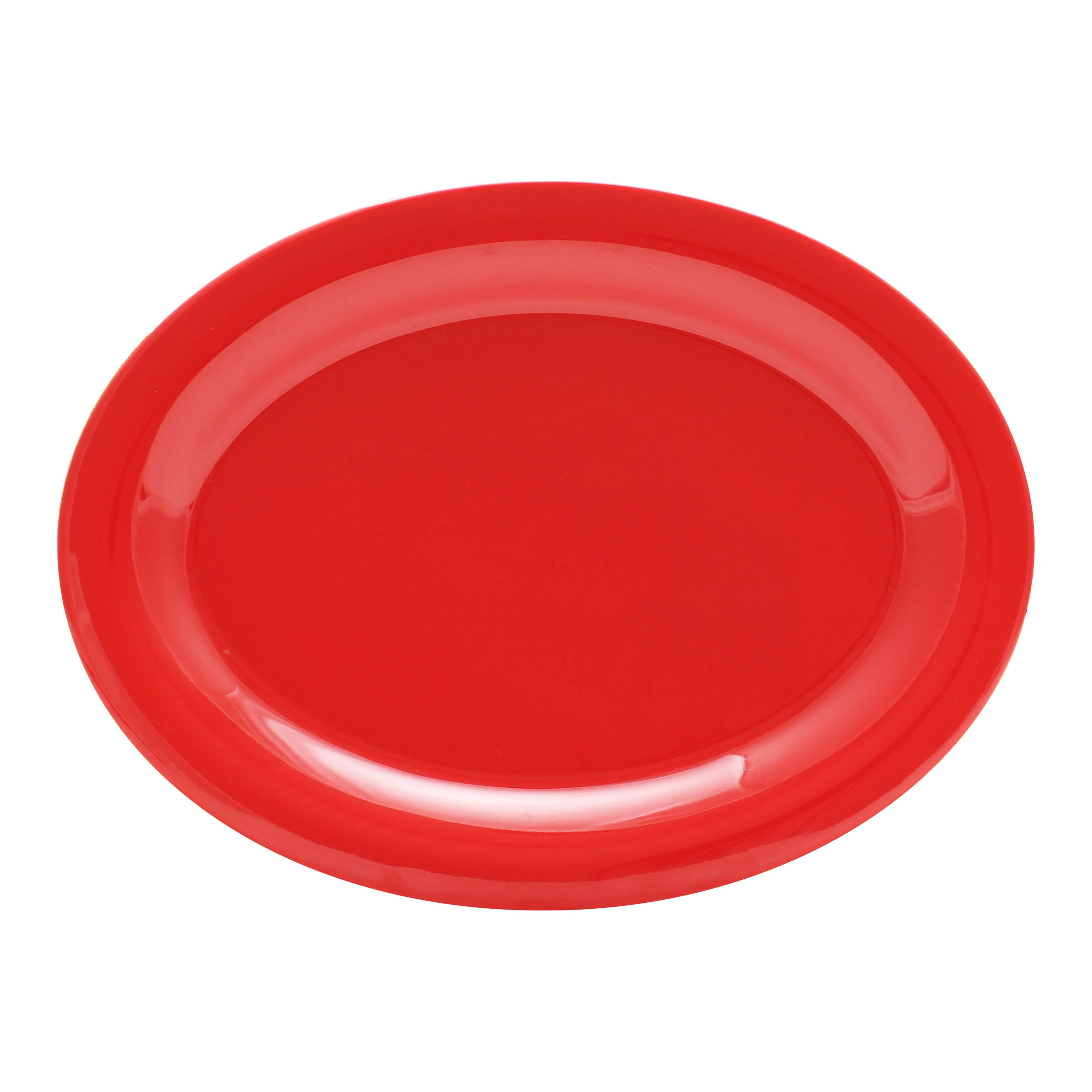 Excellante Color pure red melamine dinnerware collection pure red 12 x ...