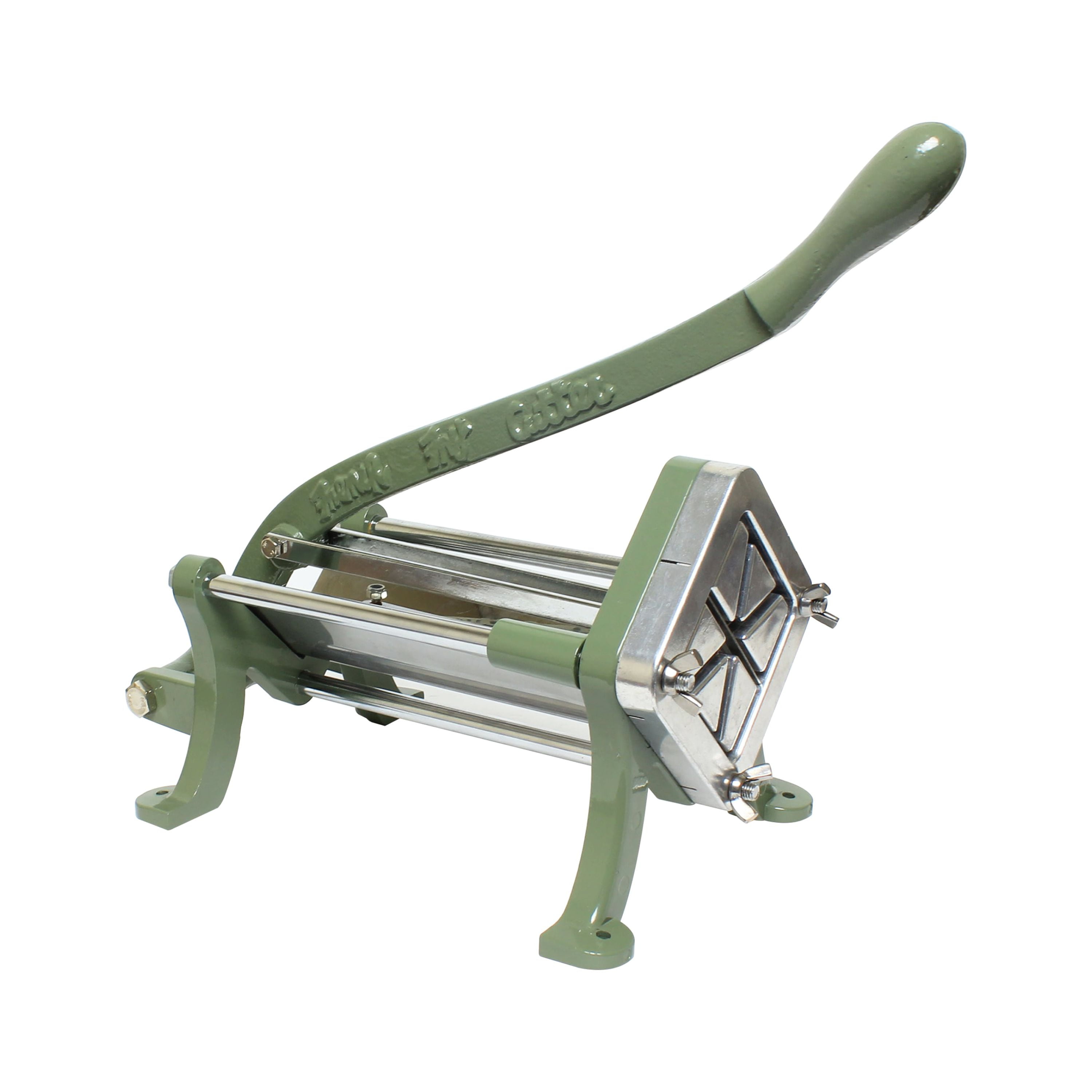 Excellante French fry square cutter set with 6 wedges blade and pusher ...