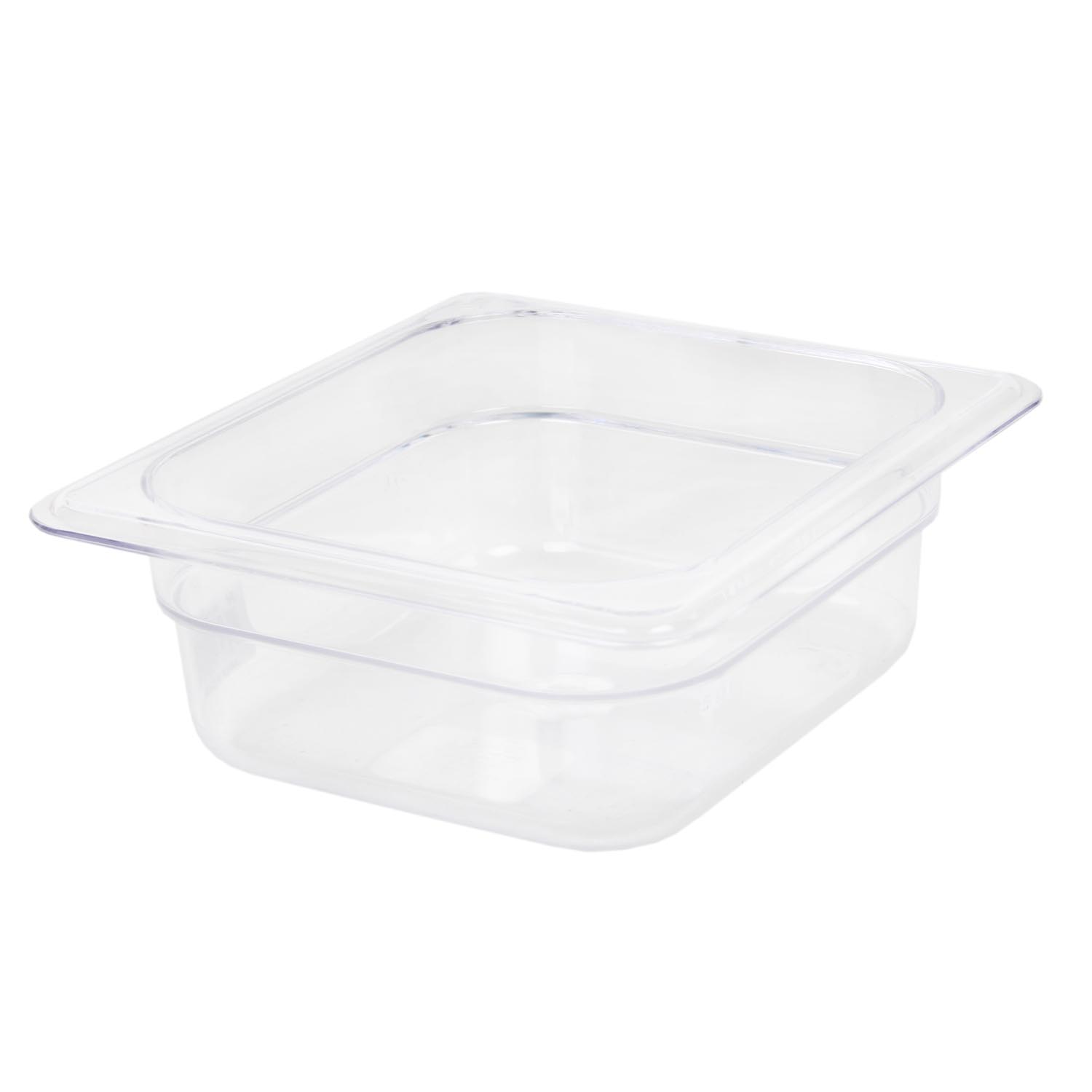 Excellante Sixth size 2.5 inch deep polycarbonate food pan, NSF ...