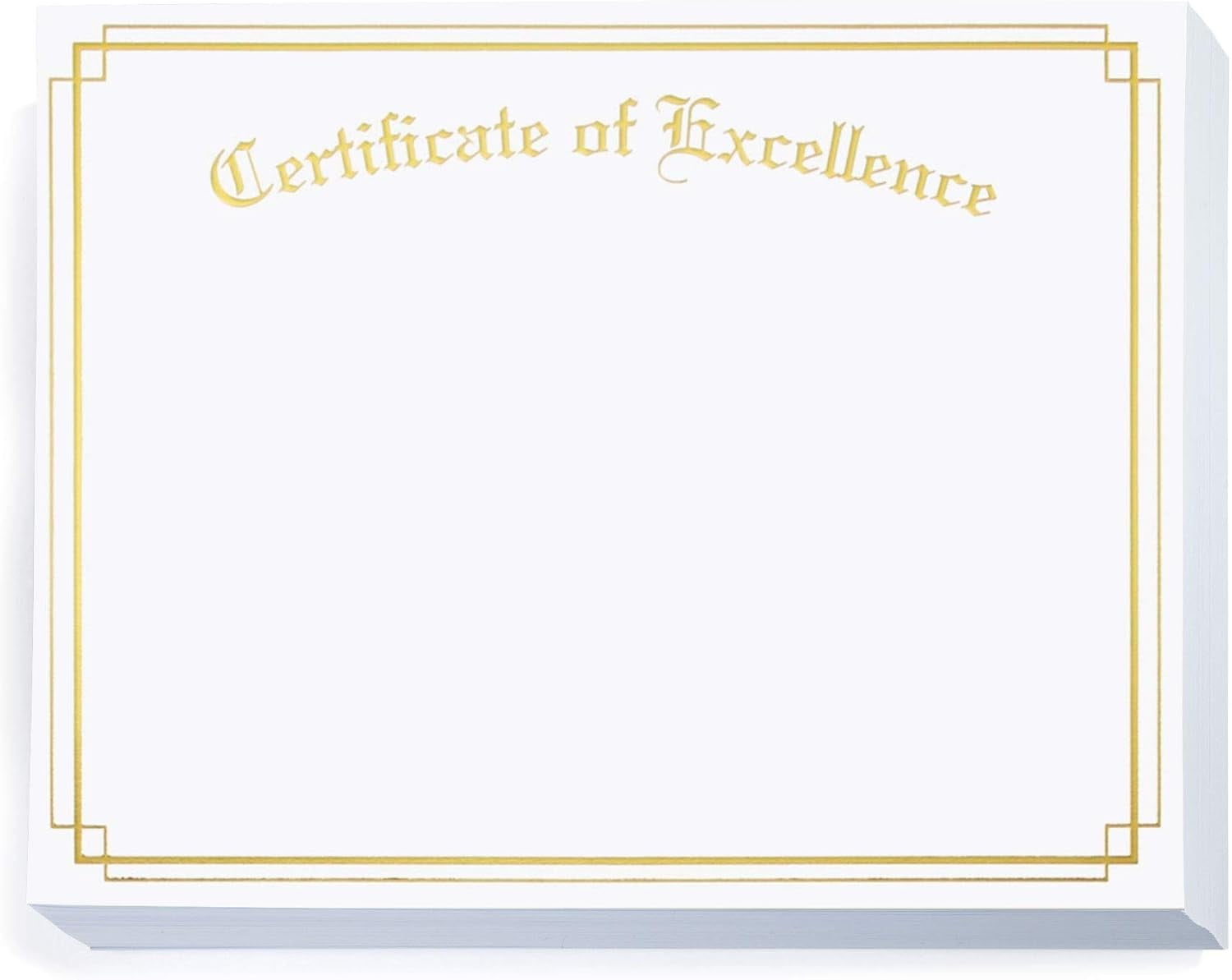 Excellence Border Specialty Certificates, 8 1/2 inch x 11 inch, 38lb ...