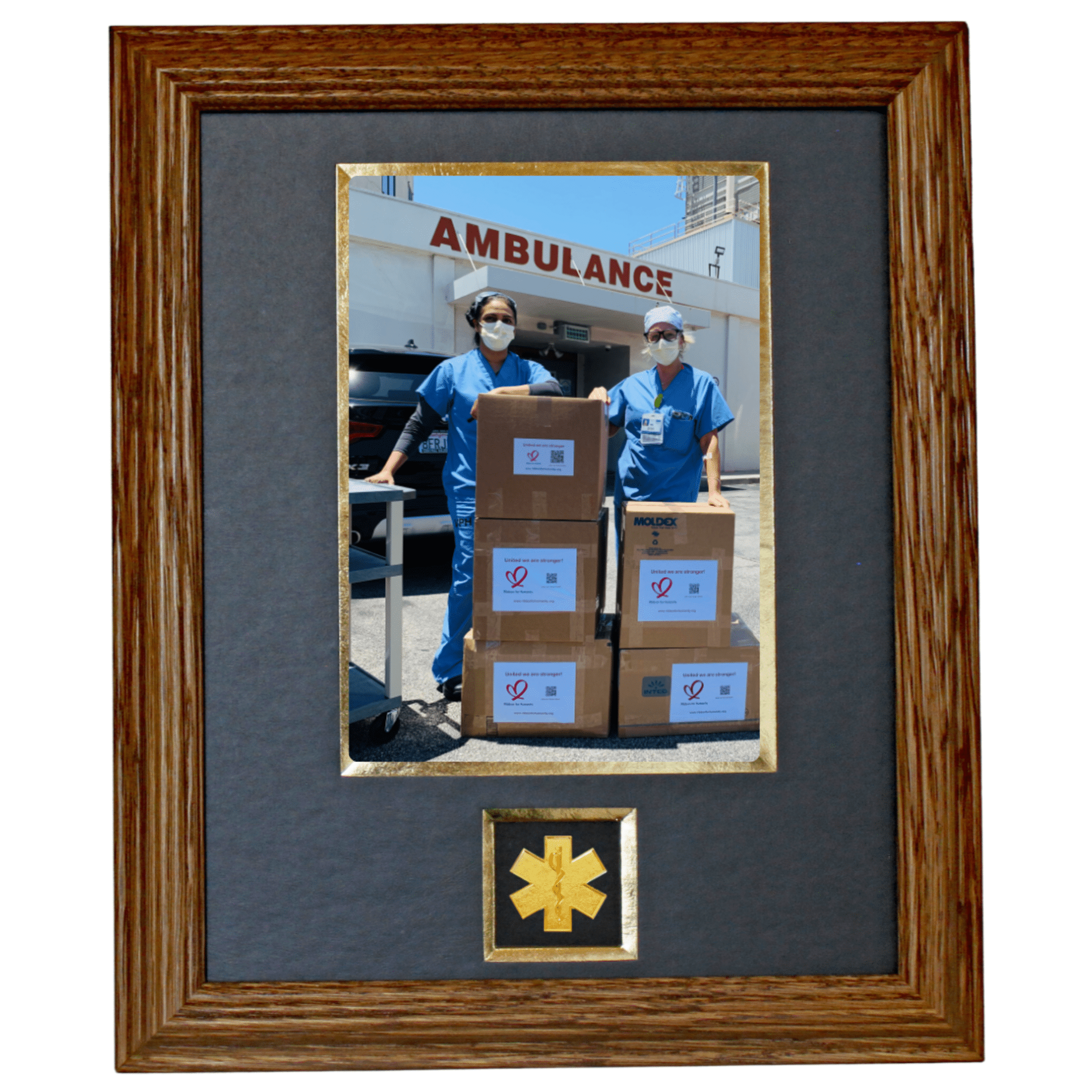 Excellence EMS Photo Frame, American Oak 8" x 10" for 5" x 7" Photo ...