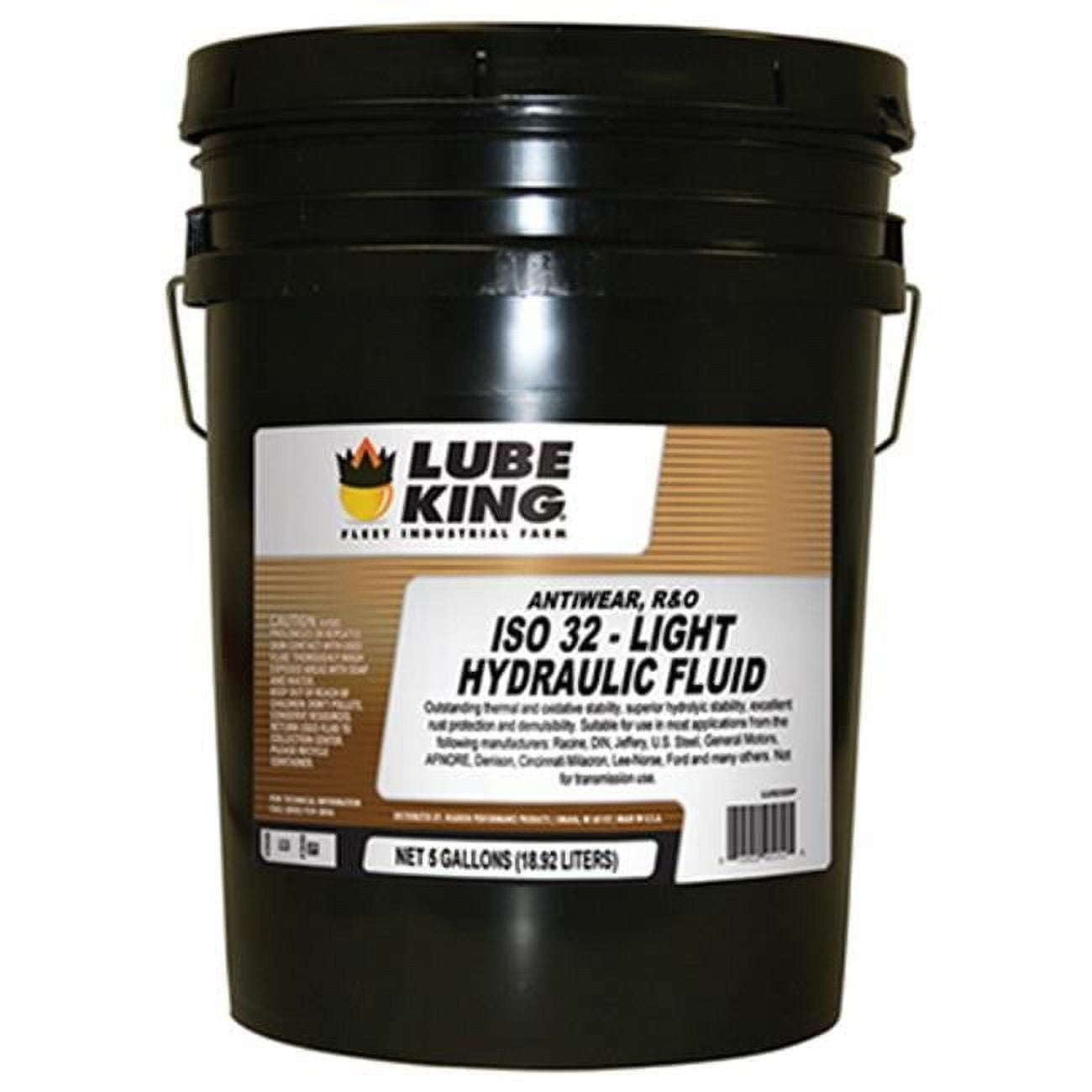 LU52325P 5 Gallon AW ISO 32 Hydraulic Fluid Pail - Exceptional Wear ...