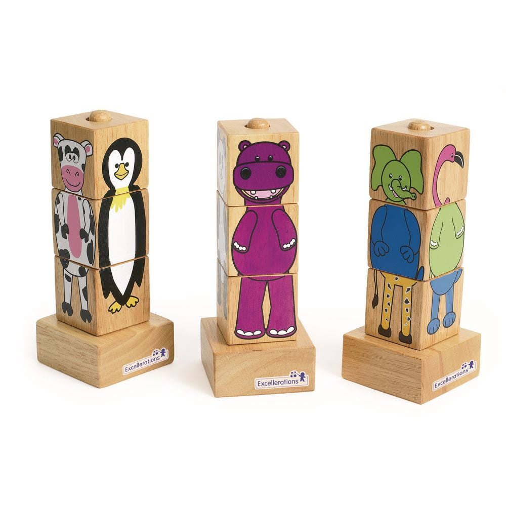 Excellerations? 3-D Spindle Puzzles - Set of 3 - Walmart.com