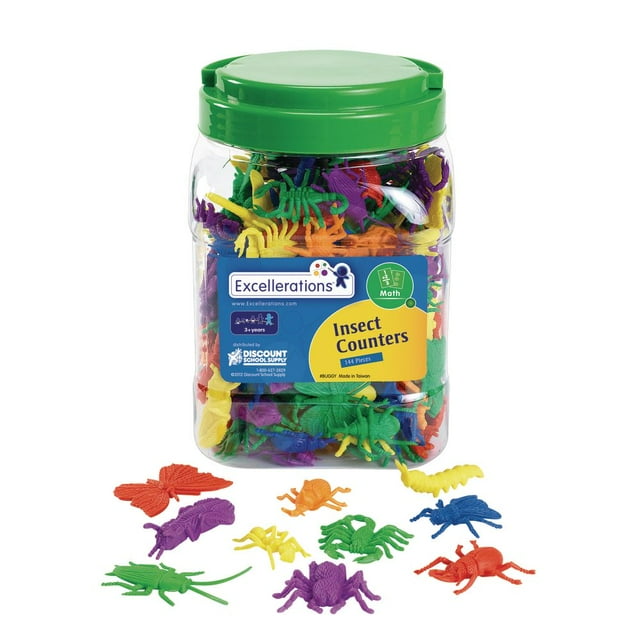 Excellerations Assorted Bug Counters - 144 Pieces - Walmart.com