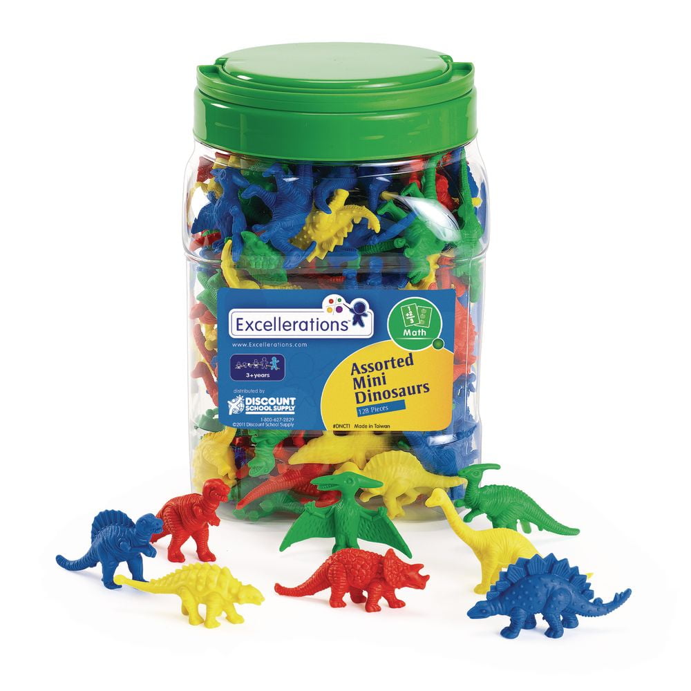 Excellerations Assorted Mini Dinosaurs - 128 Pieces - Walmart.com