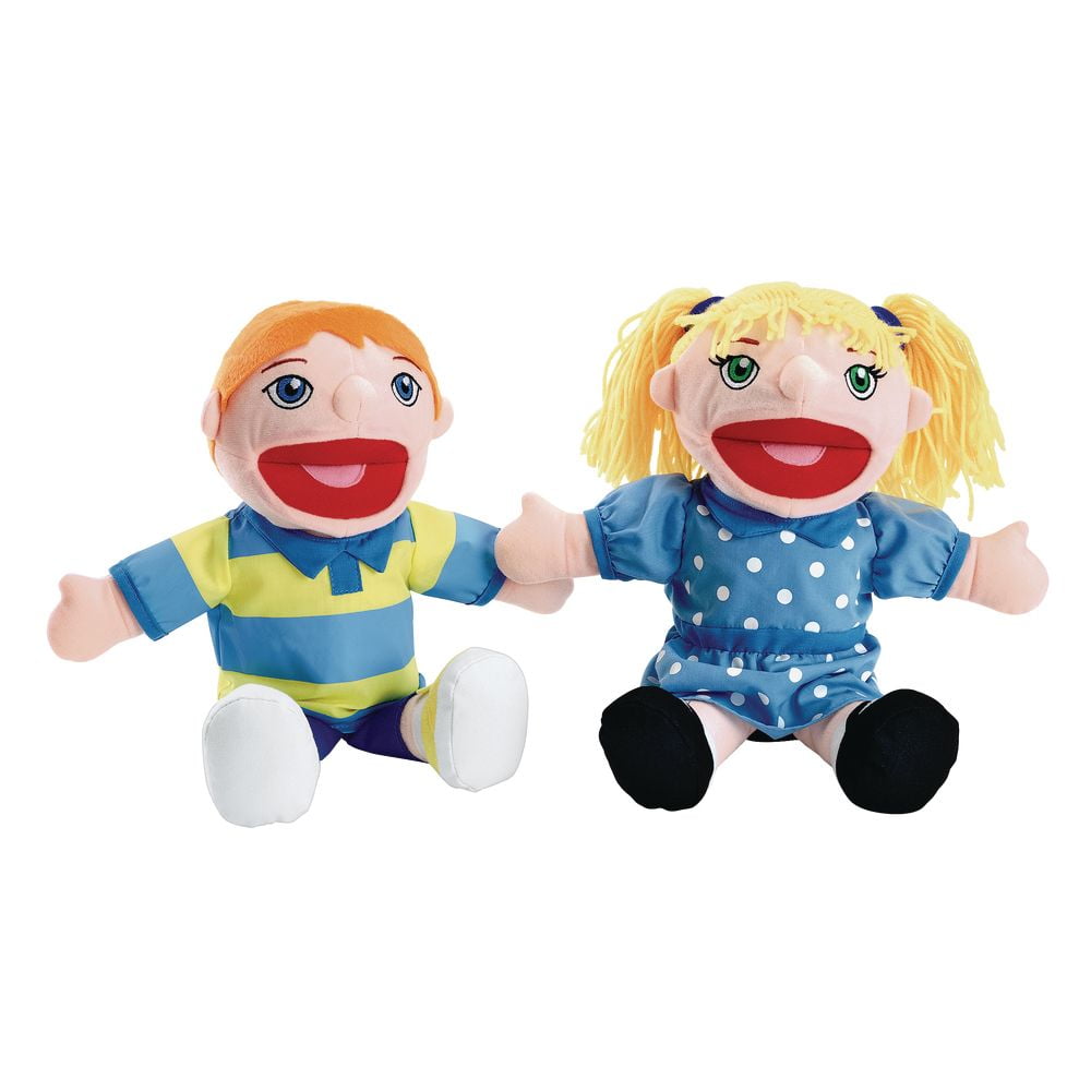 Excellerations Caucasian Girl & Boy Puppet Pair - Walmart.com