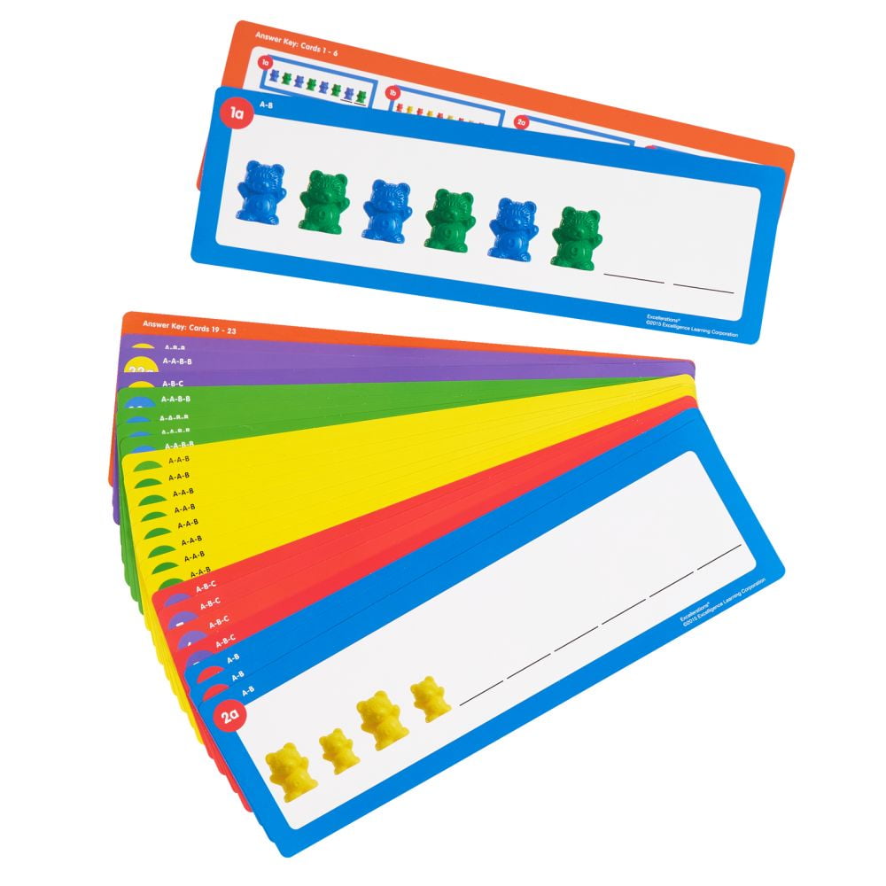 Excellerations Counting Bear Pattern Cards - Set of 25 - Walmart.com