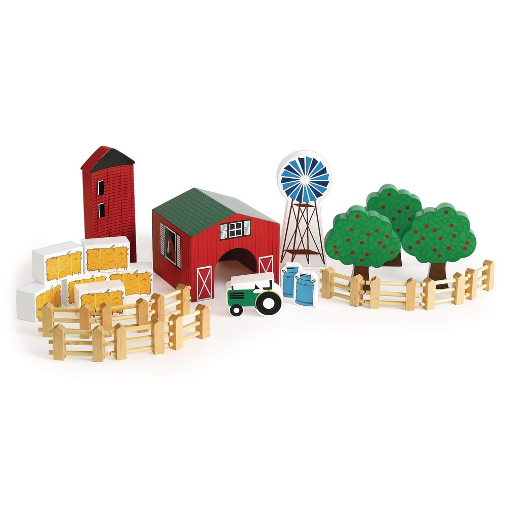 Excellerations Farm Block Play Set - 25 Pieces - Walmart.com
