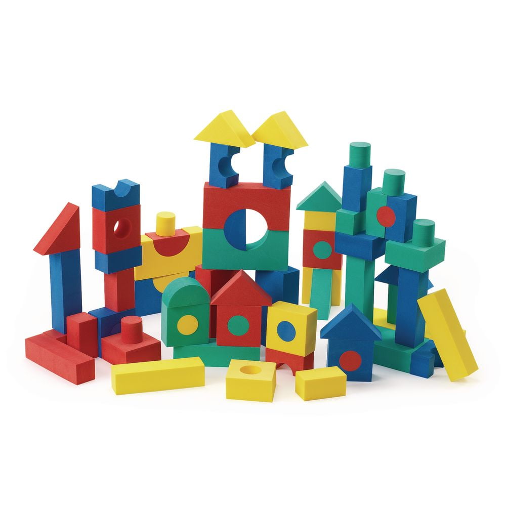 Excellerations Foam Tabletop Unit Blocks - 68 Pieces - Walmart.com