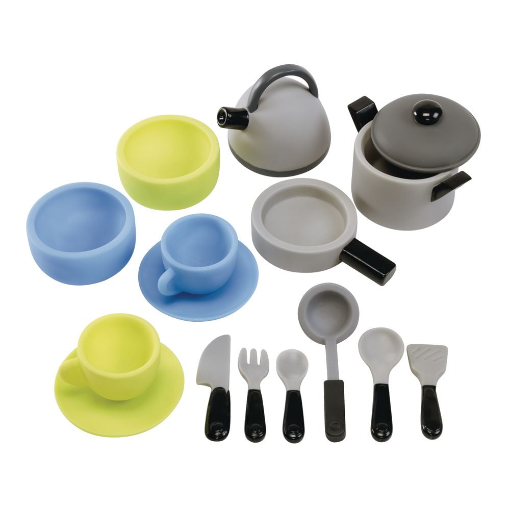 Excellerations My First Soft Dishes Set - 18 Pieces with Storage Bag ...