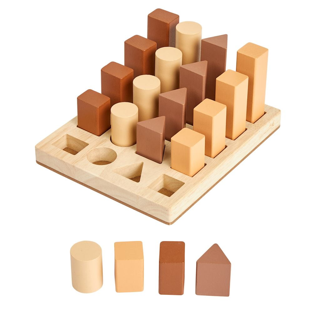Excellerations Natural Shape Sequence Blocks - Set of 21 - Walmart.com