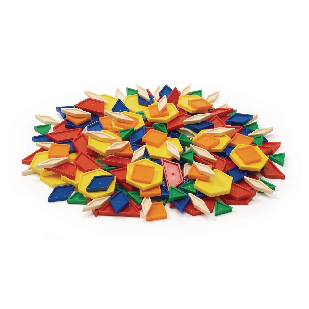 Excellerations Plastic Pattern Blocks - 250 Pieces - Walmart.com