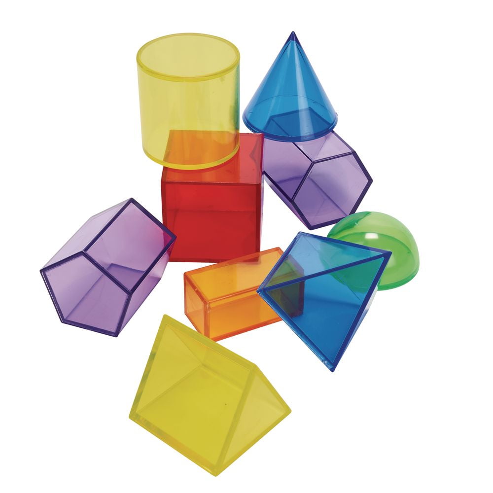 Excellerations STEM Translucent Geometric Shapes with Activity Cards ...